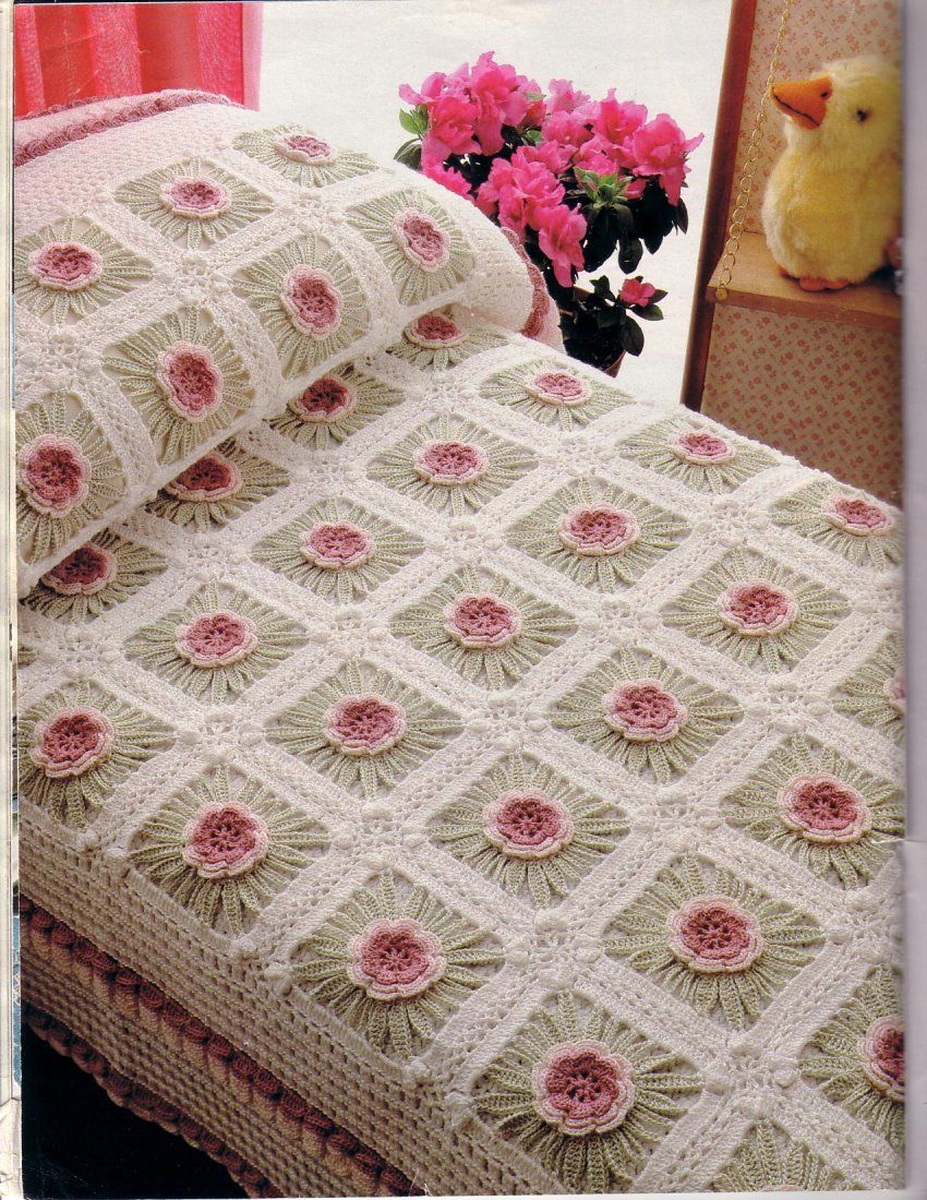 crochelinhasagulhas: Colcha em crochê