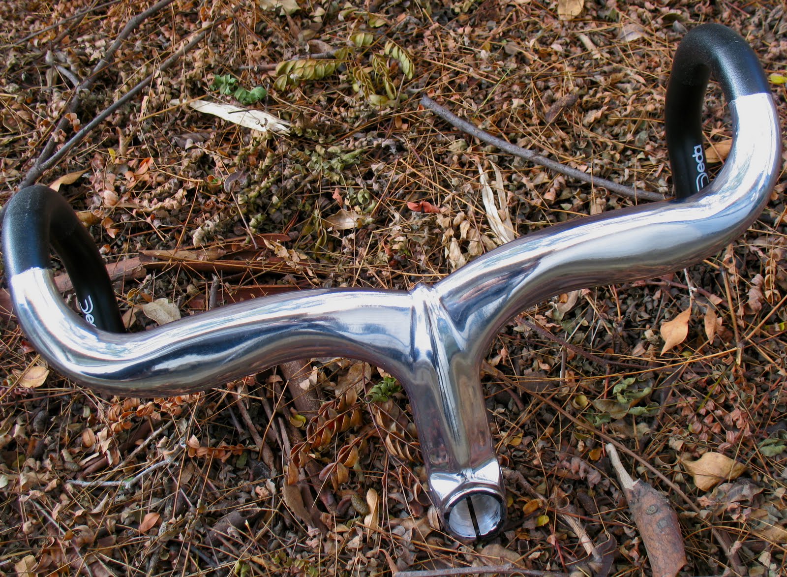 campagnolo delta brakes: Deda Alanera chromed carbon fiber integrated ...