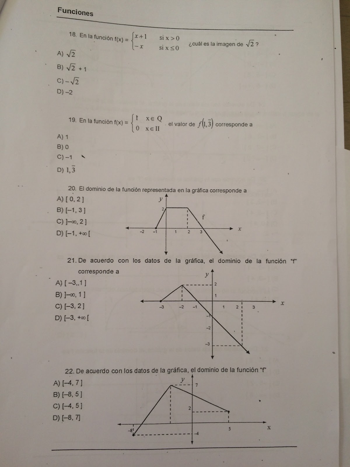 Blog de Matemáticas Monseñor Sanabria: Prácticas para examen sobre ...