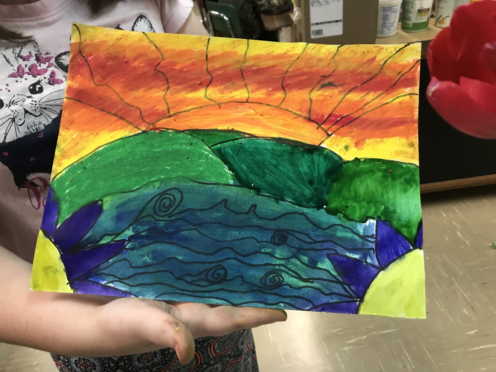 Elements of the Art Room: 4th grade Robin Mead Landscapes