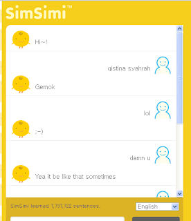 Qistina's Diary: The world of Simsimi the talking robot!