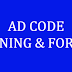 AD Code meaning and format in word file ~ Export Import India
