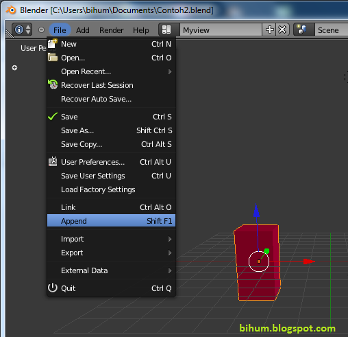 TUTORIAL BLENDER: CARA IMPORT FILE BLENDER