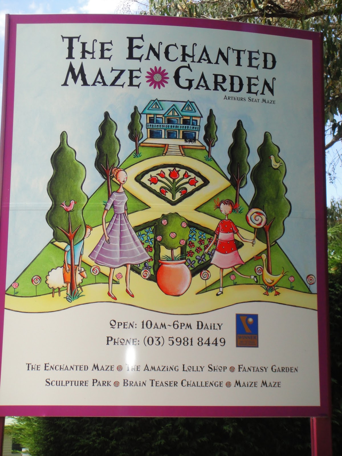 Living our Dream...: Monday 14th Feb "The Enchanted Maze Garden"