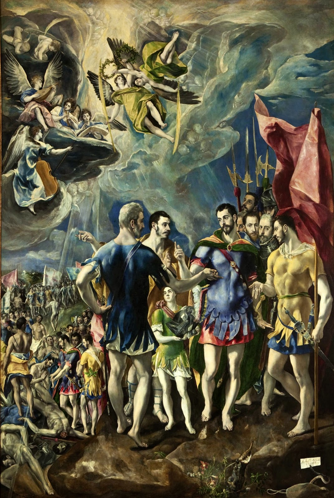 Imágenes: El Greco. El Martirio de San Mauricio y la legión tebana.