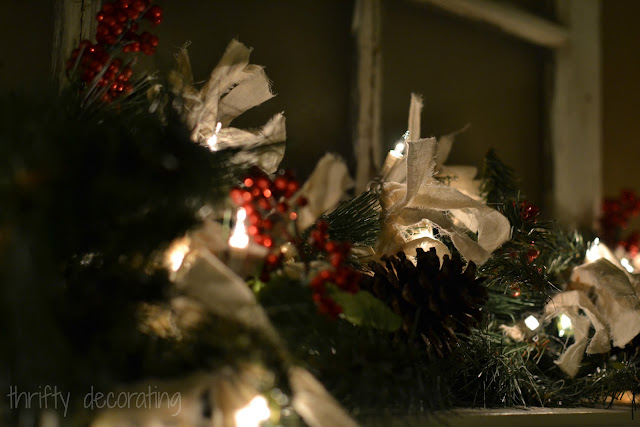 Thrifty Decorating: Muslin-Wrapped Garland