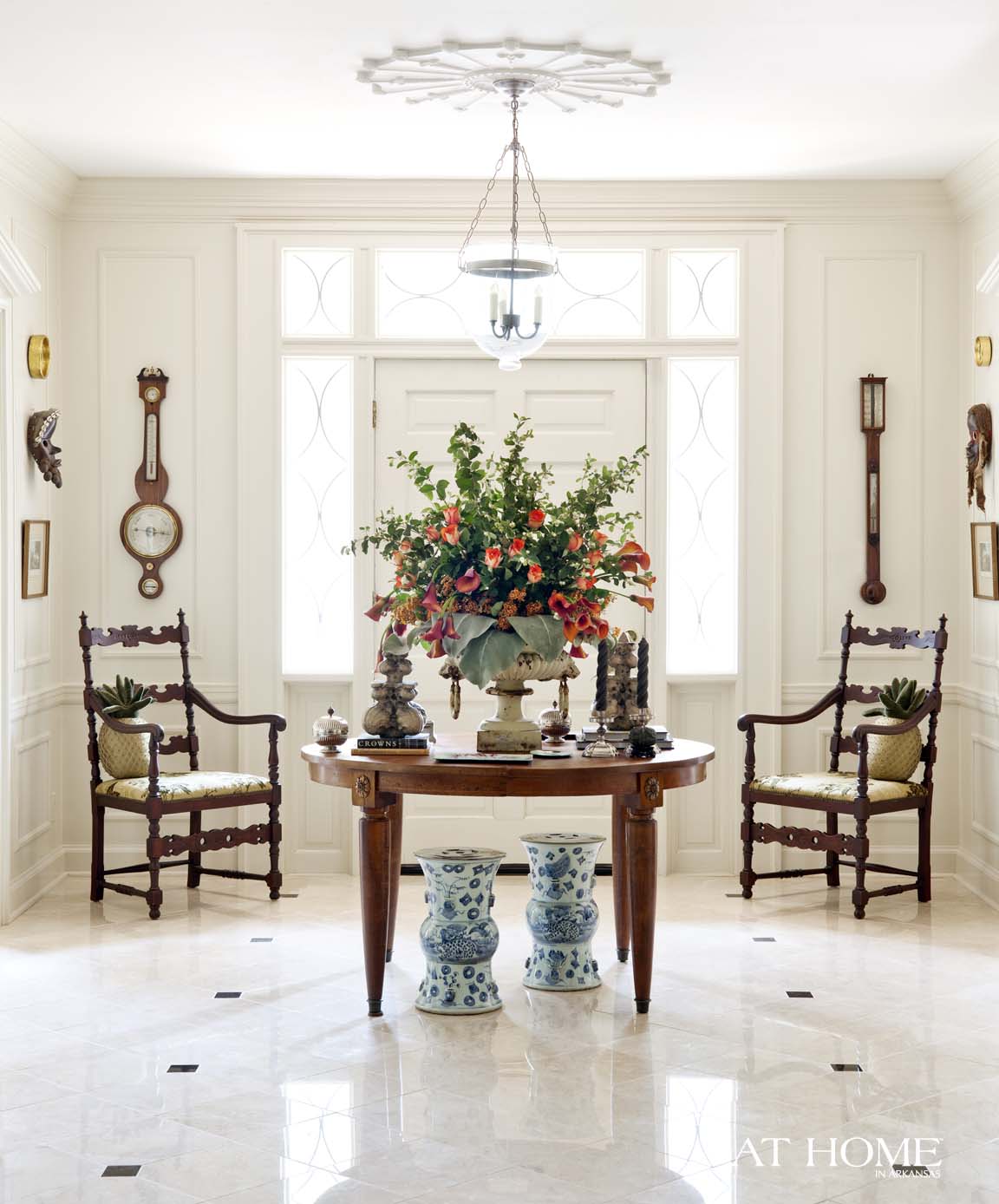 Sure Fit Slipcovers: Decorating A Welcoming Front Entry And Foyer.