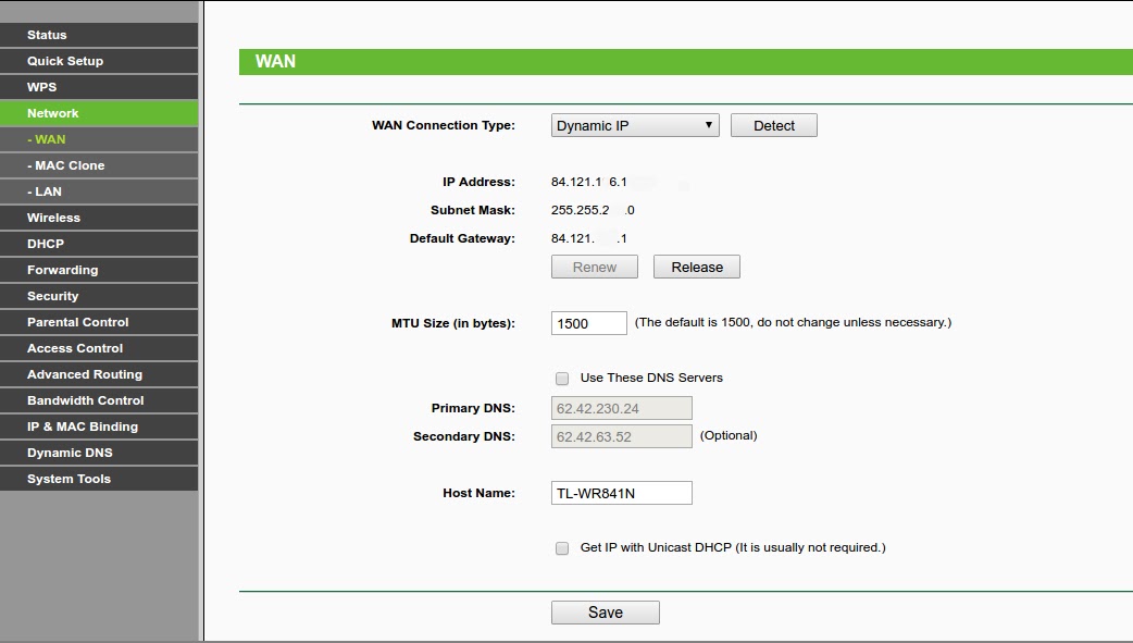 II. Vodafone Technicolor Tc7230 modo bridge.