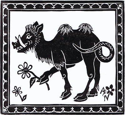 Black and White: Words of the Month - Y is for Ypotryll