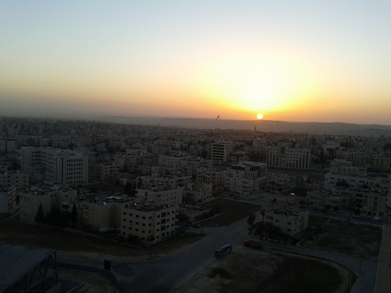 Stories from Syria : Sunrise over Amman, Jordan 1.25.13