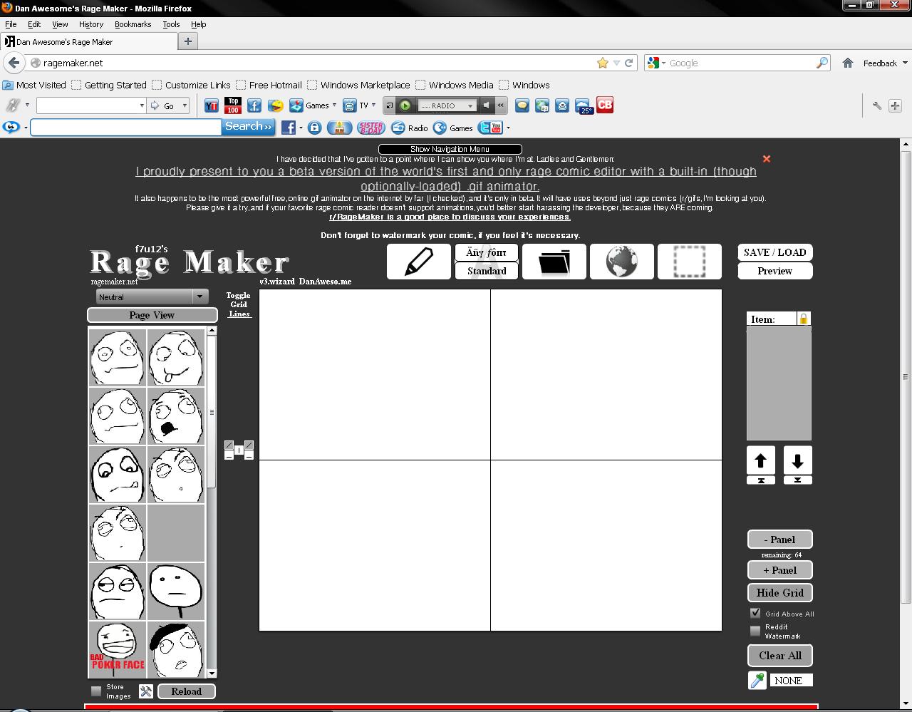 Galeri Websiteku: Rage Maker (Aplikasi membuat Rage Comic)