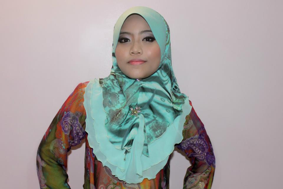 ELLA ST COLLECTION: Tudung Chiffon Corak 3 Layer Terkini. - Size M