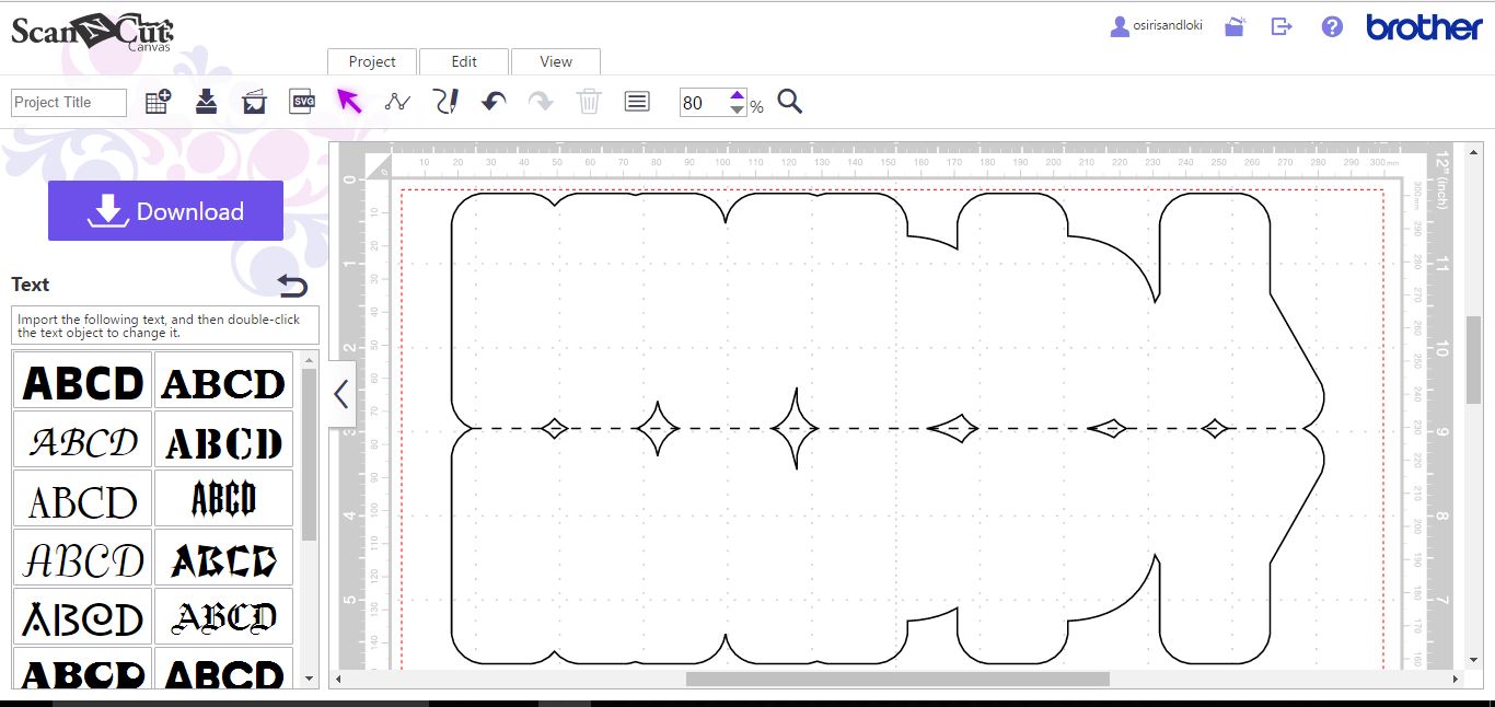 Create a shaped word card in Brother Scan and Cut Canvas | Design Bundles