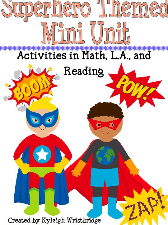 Second Grade Sidekicks: MIA and Superhero Unit
