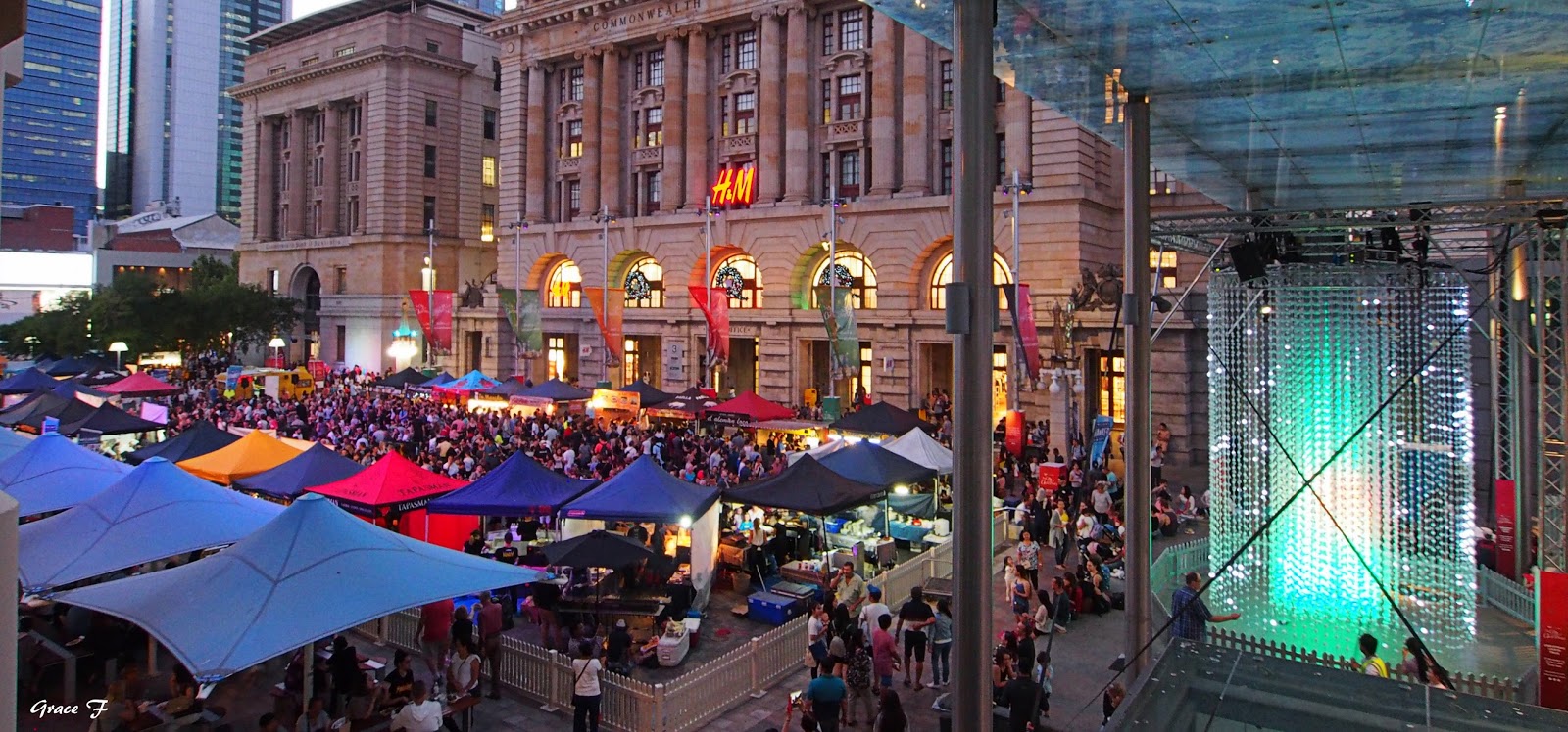 Perth Daily Photo : Twilight Hawkers Markets..
