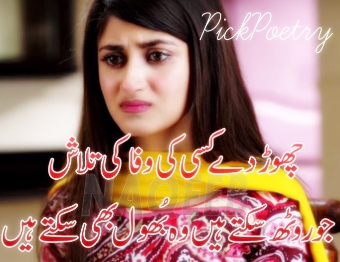 Bewafa Poetry in Urdu | Bewafa Shayari