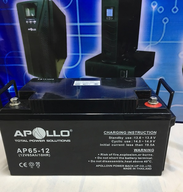 Ắc quy Apollo 12V 200Ah, AP200-12 chuyên dùng cho ups