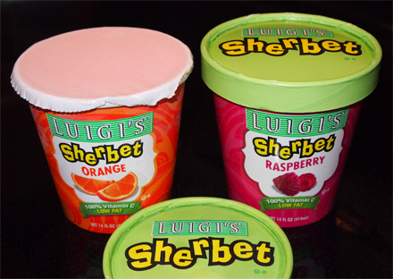 On Second Scoop: Ice Cream Reviews: Luigi's Sherbet Review