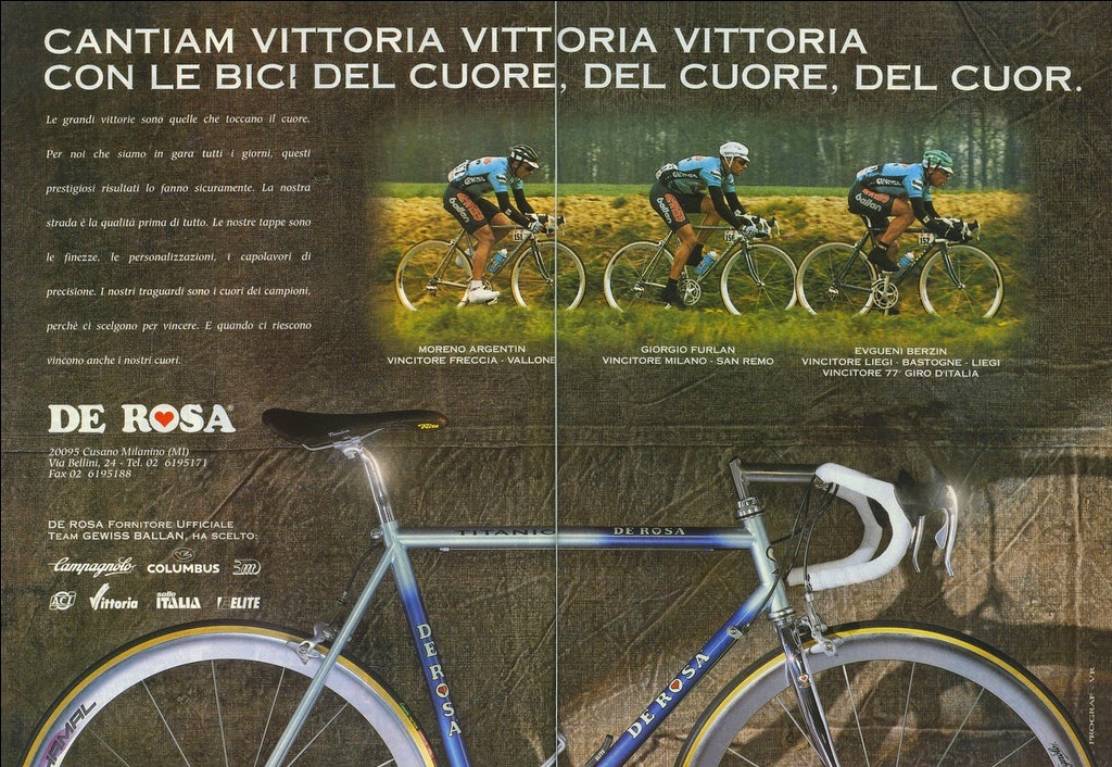 De Rosa Bicycles - BIKEADELIC: De Rosa advertising - 1989, 1991, 1992 ...