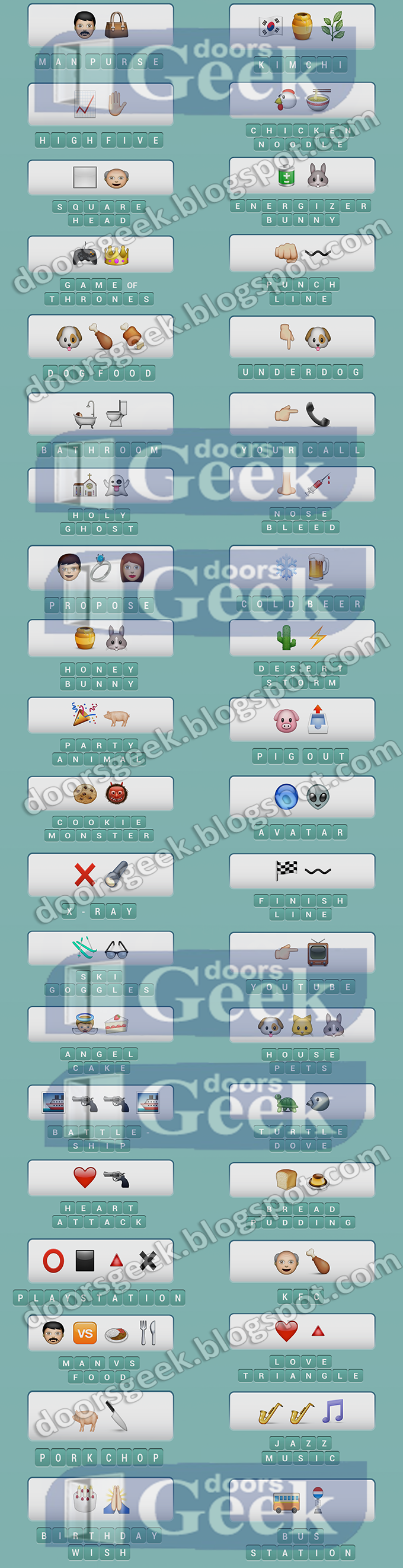 Emoji Pop Answers 12