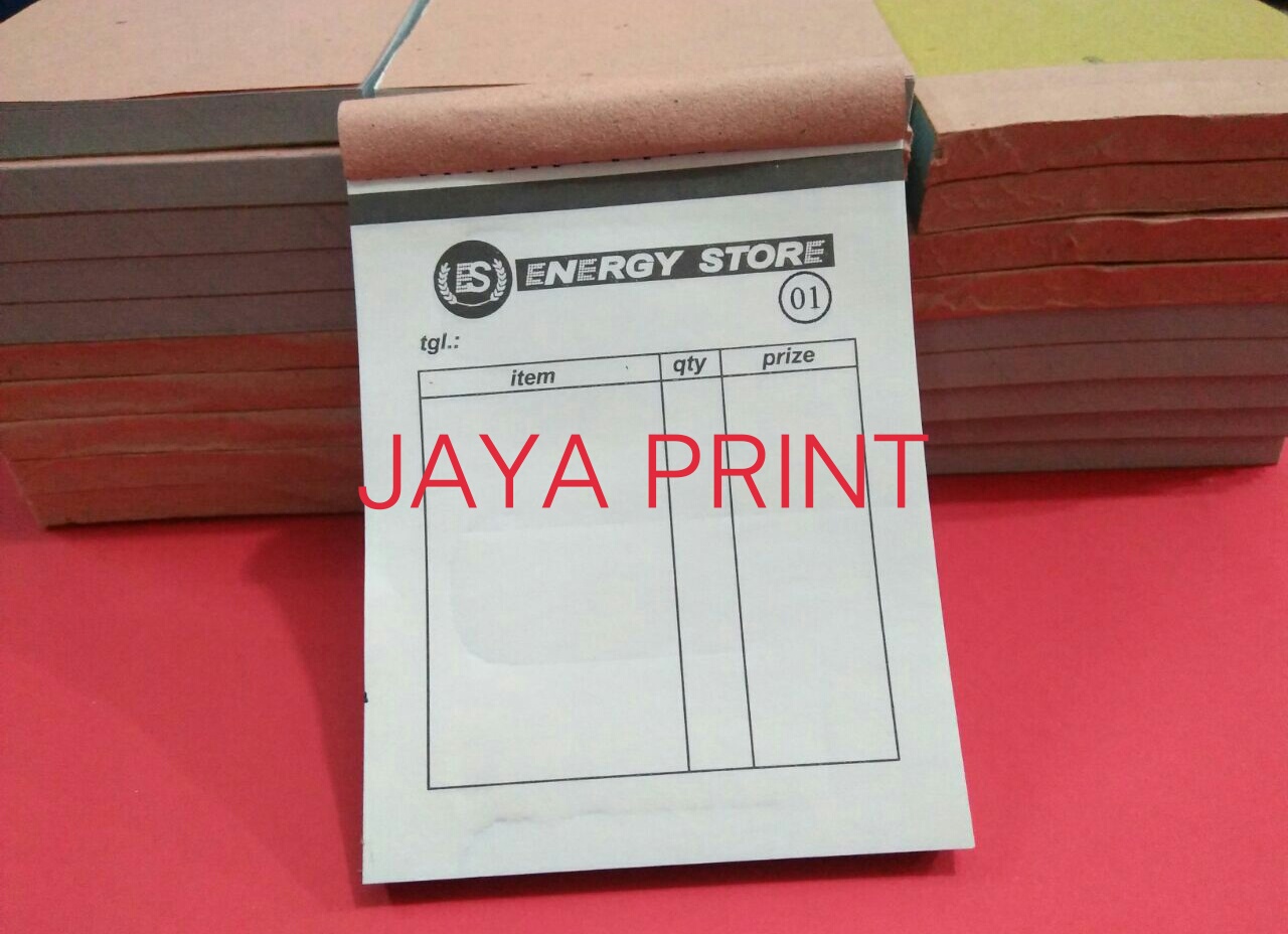JAYA PRINT: Percetakan Nota Distro di Semarang