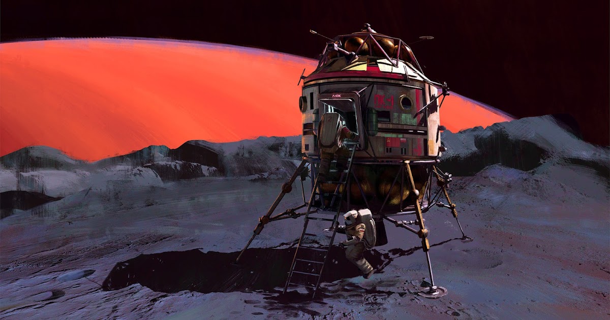 Soviet lander on Phobos by Maciej Rebisz | human Mars