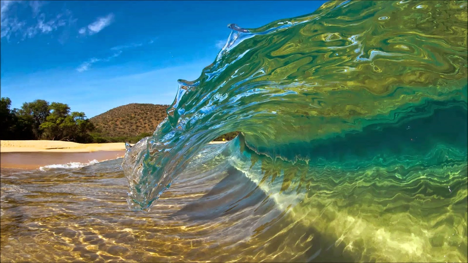 morze, fale, plaża, fajne, widok, ocean, tapety z morzem, krajobrazy ...