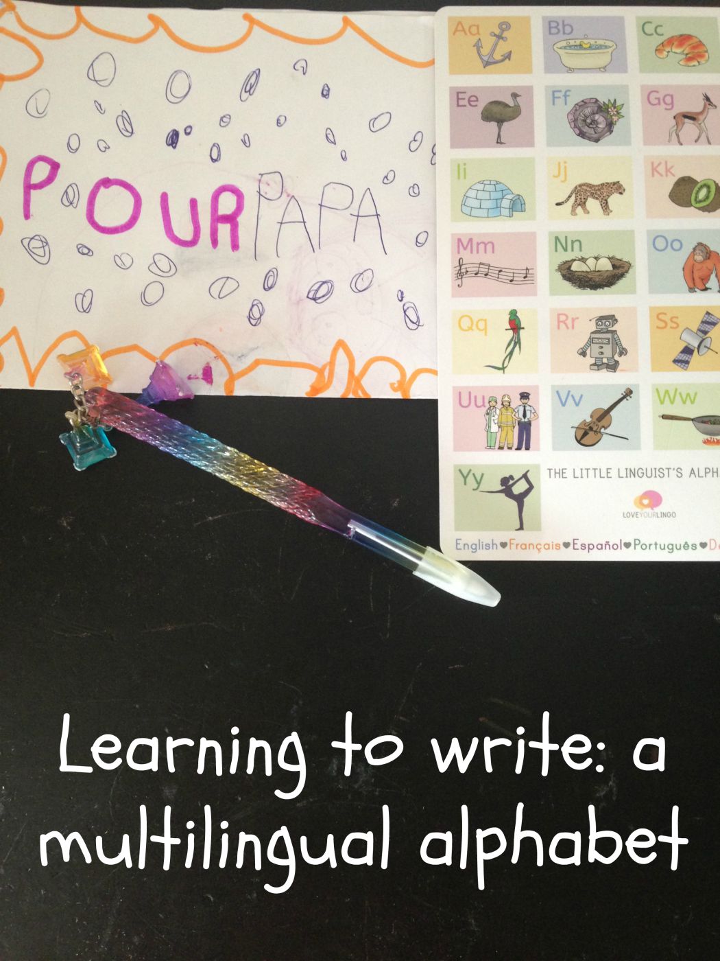 the piri-piri lexicon: Learning to write: a multilingual alphabet