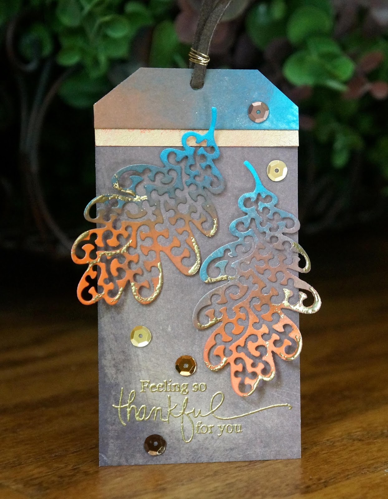 Kara Lynne's Card Designs: Oak Leaves for Tag, You're It! #31