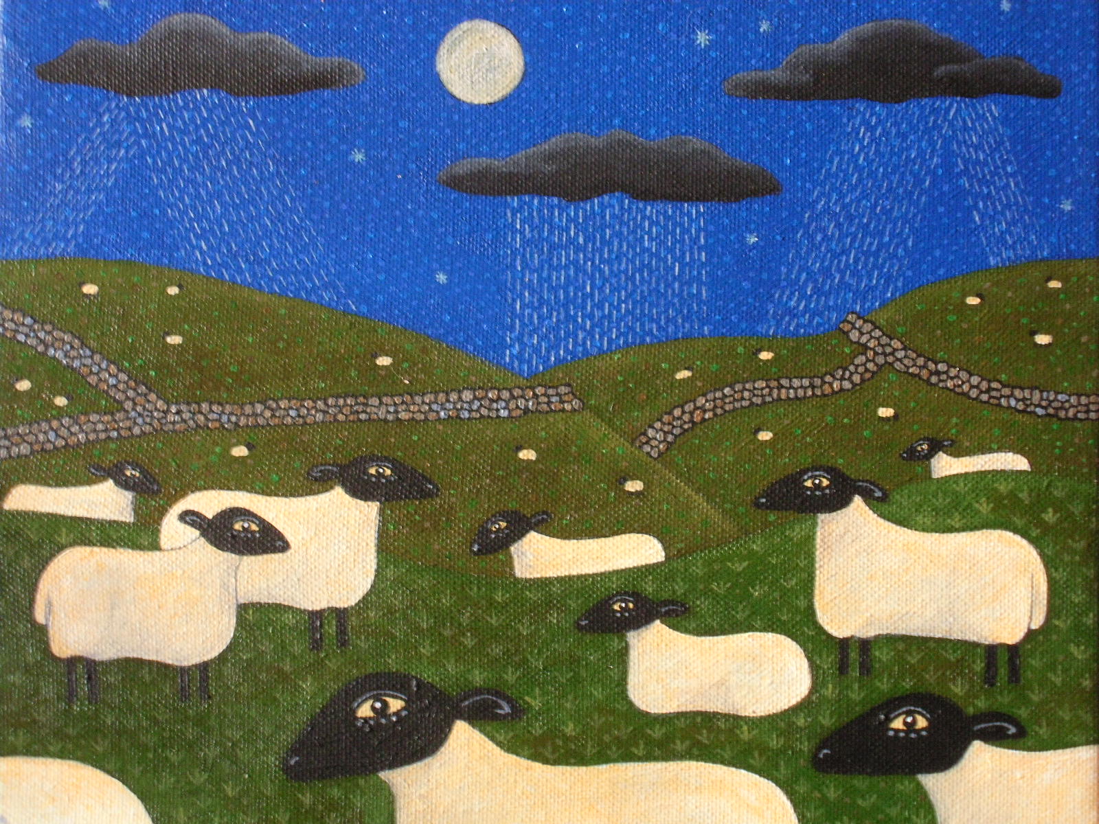 Amanda White - Contemporary Naive Art: A Painting! Yes, really!