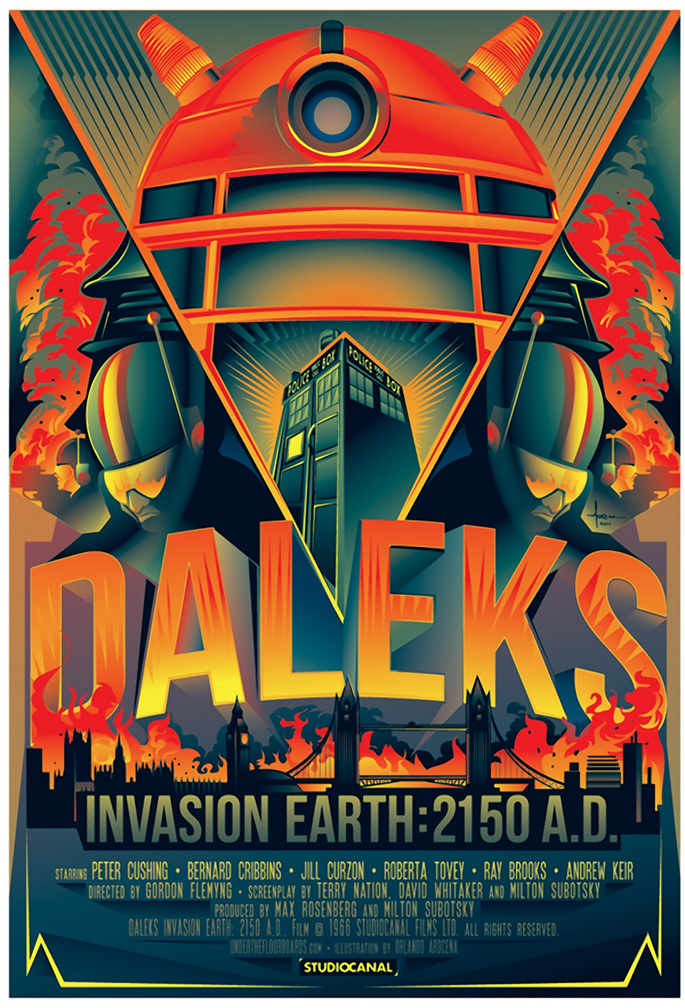 Bloody Pit of Rod: Poster & Ad Art for DALEKS INVASION EARTH 2150 A.D ...