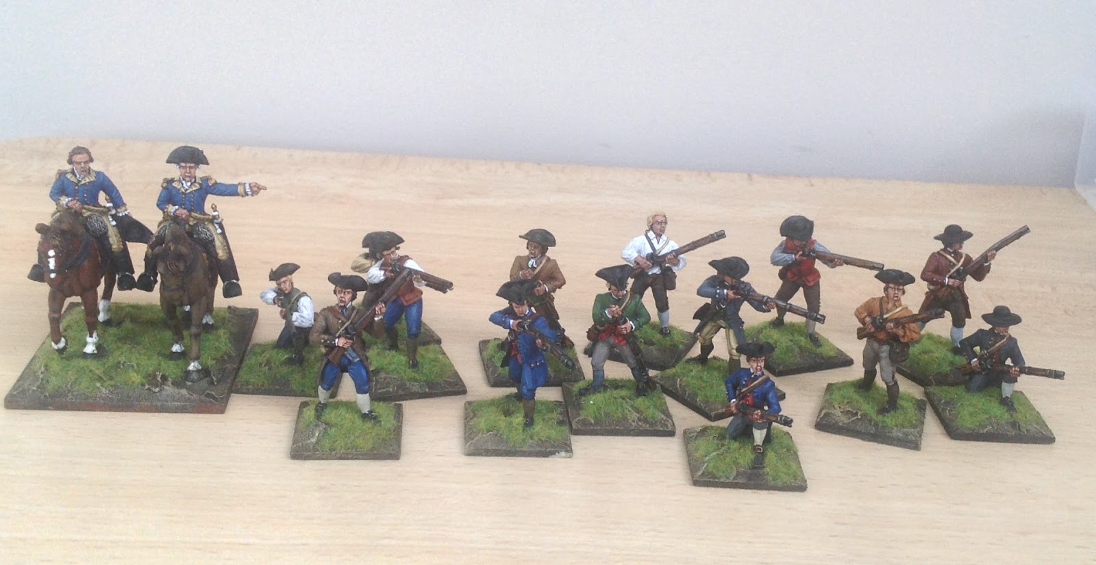 15mm paint shack: AWI 40mm Continetal front rank General & aid