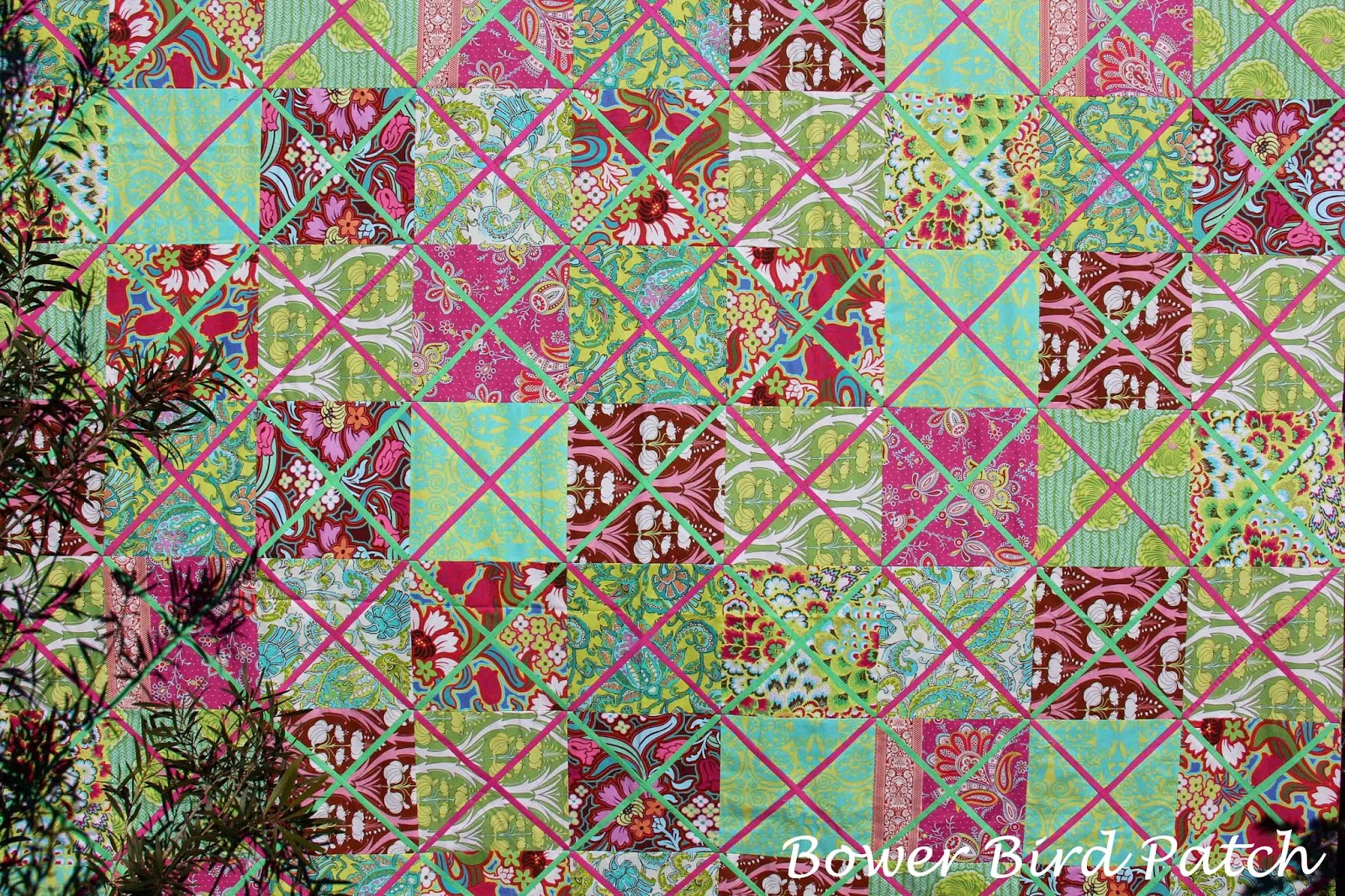 Bower Bird Patch: Soul Blossoms Quilt Top