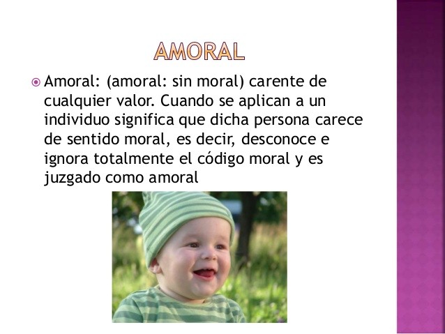 Que Es Acto Amoral