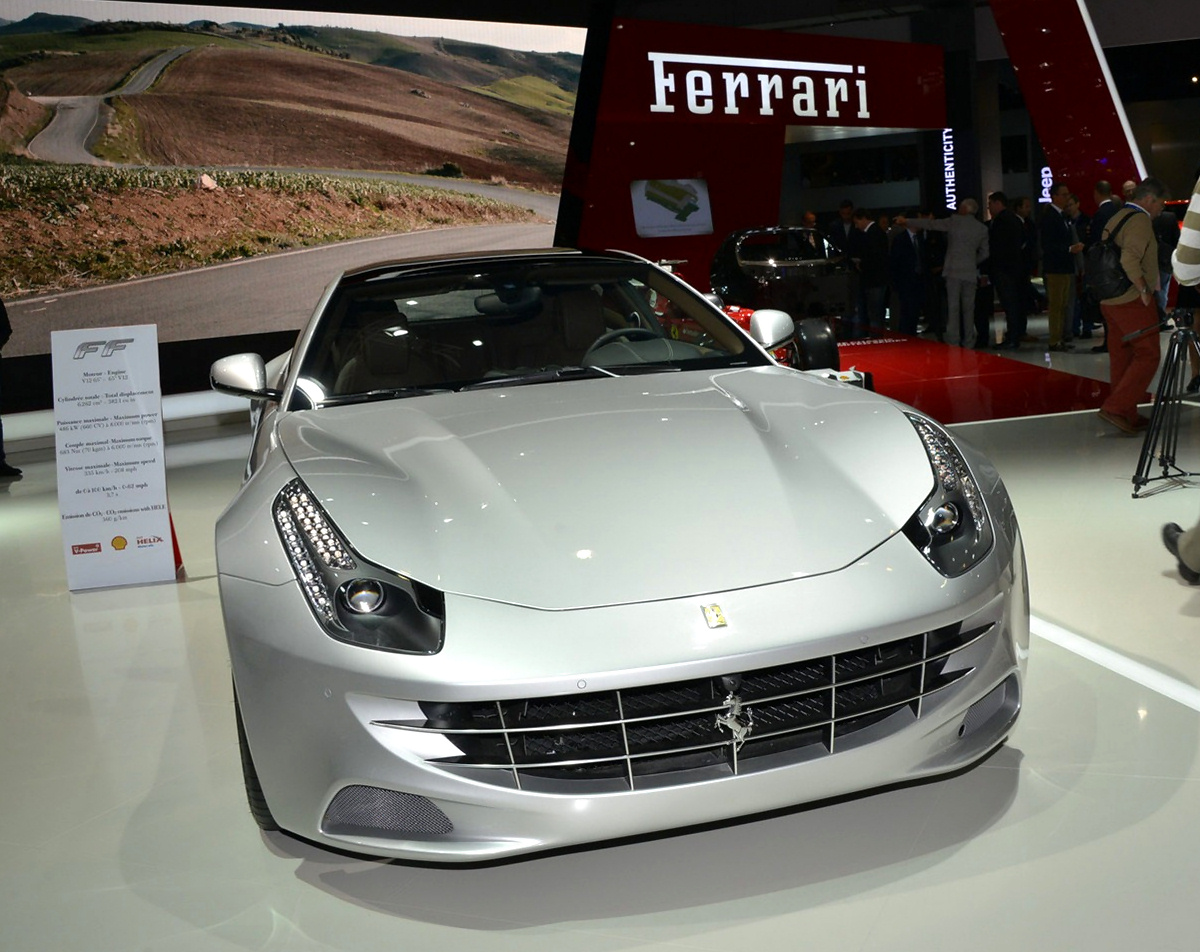 Automobiles: The Ferrari company equipped the FF supercar with a ...