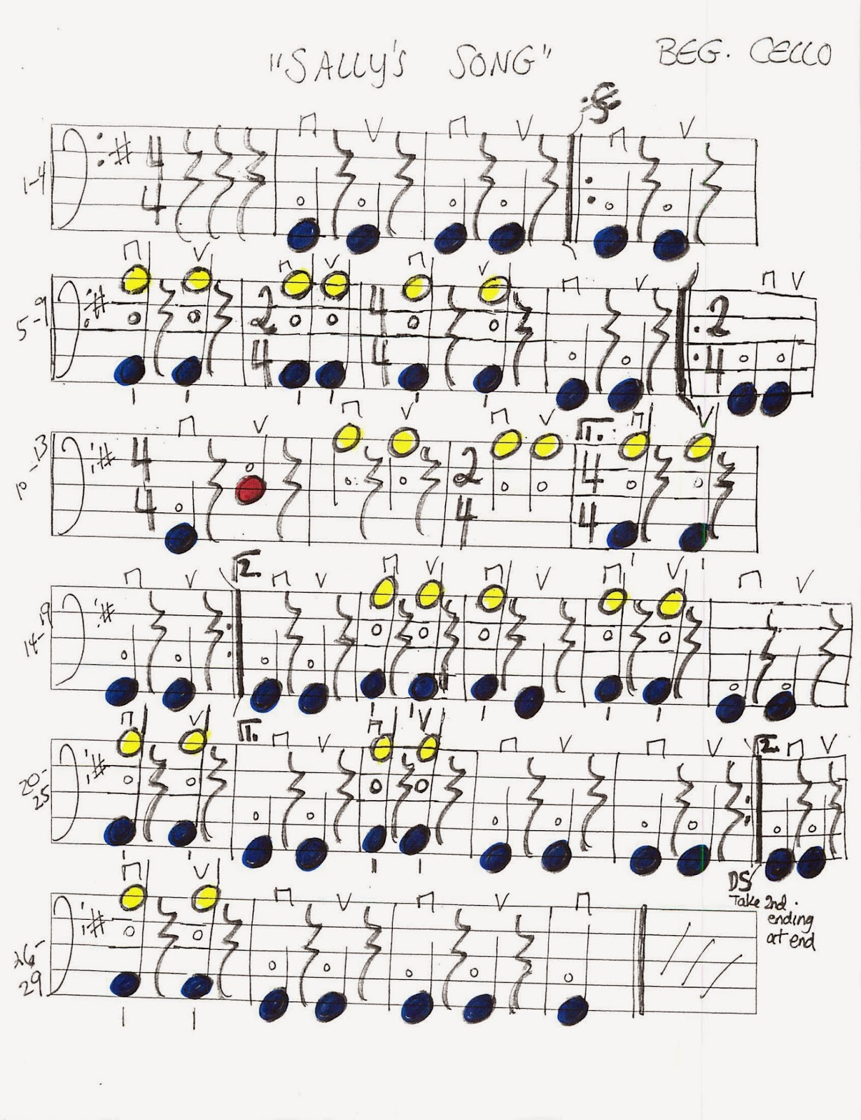 Miss Jacobson's Music: SALLY'S SONG