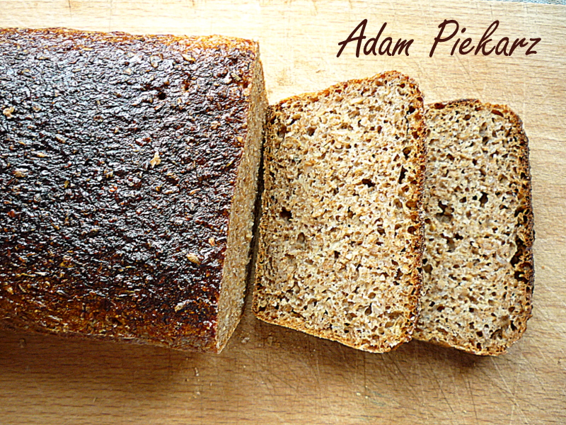 AdamPiekarz: chleb pełnoziarnisty żytni