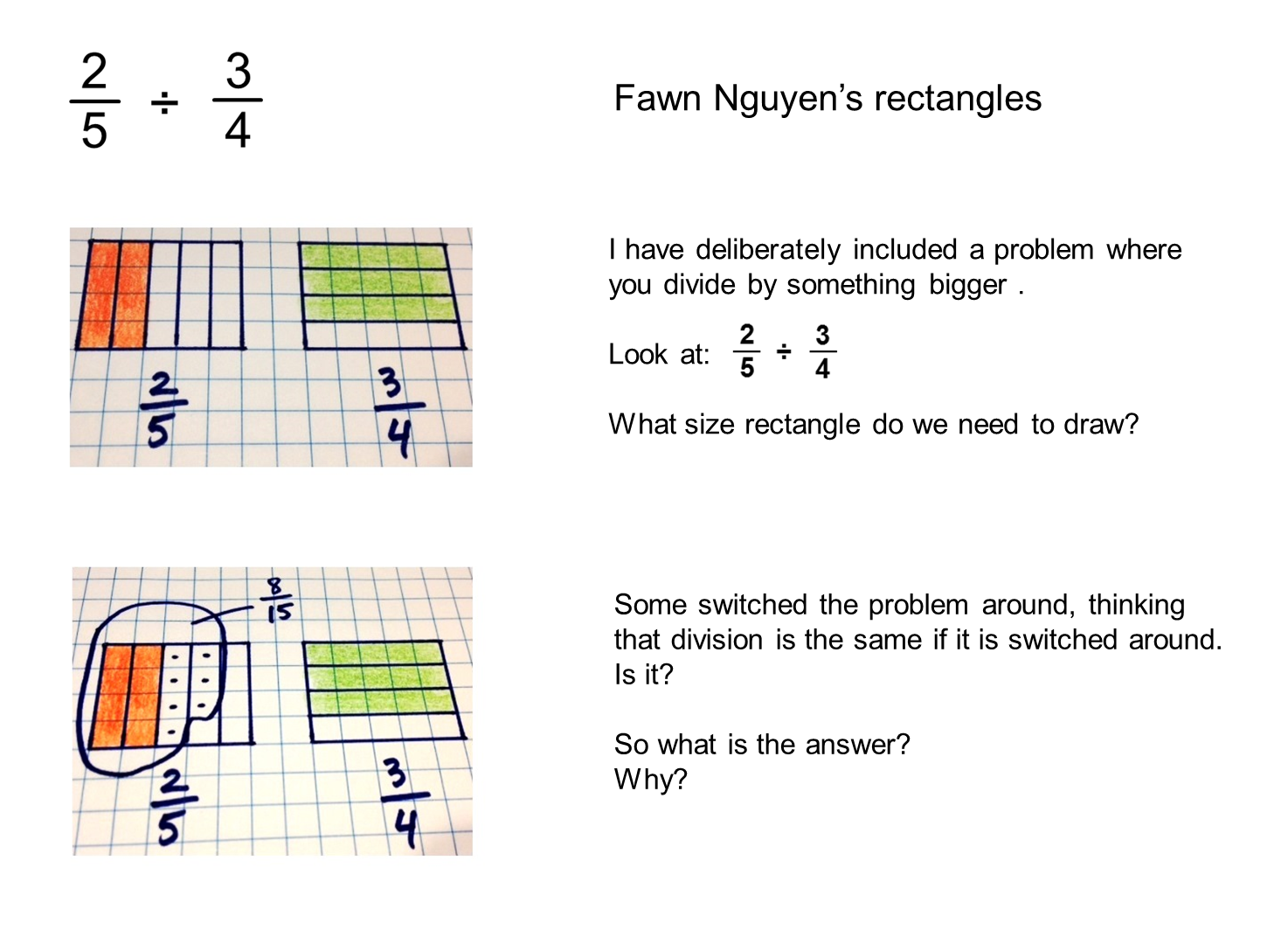MEDIAN Don Steward mathematics teaching: dividing fraction views