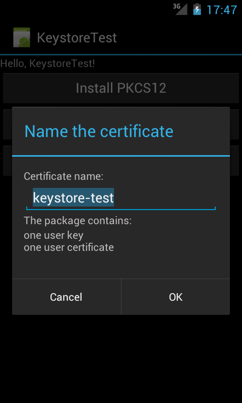Using the ICS KeyChain API