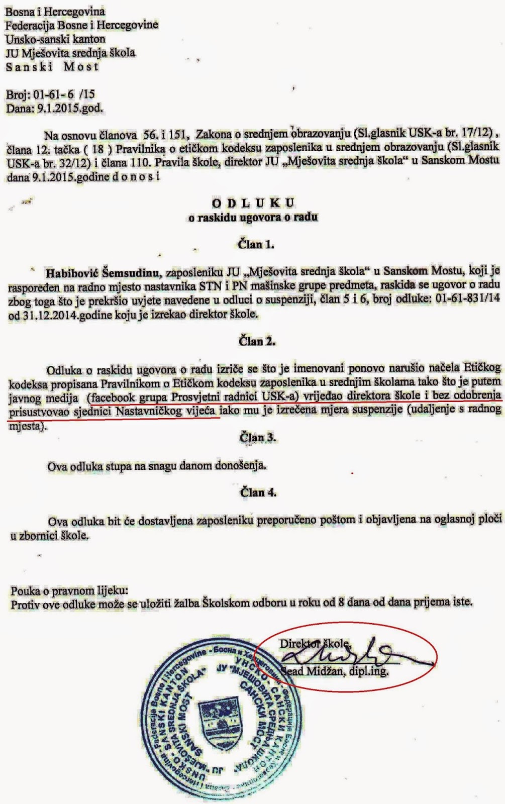 Od protesta do otkaza: Suspenzija i otkaz