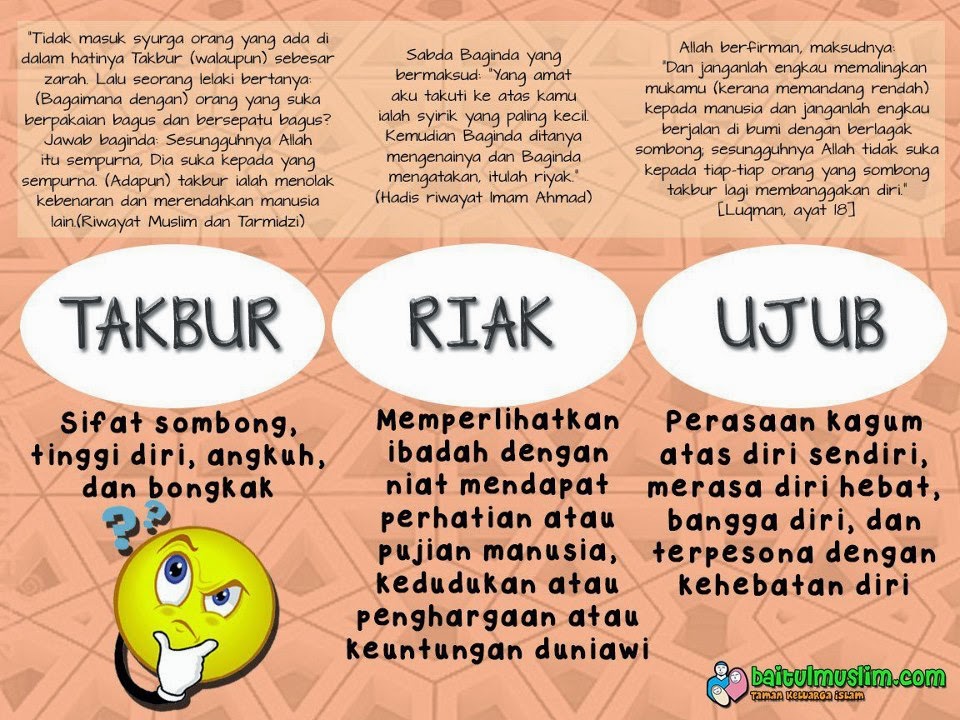 Panduan Elak Riak dan Takabbur | Ikhlas Dari Hatiku