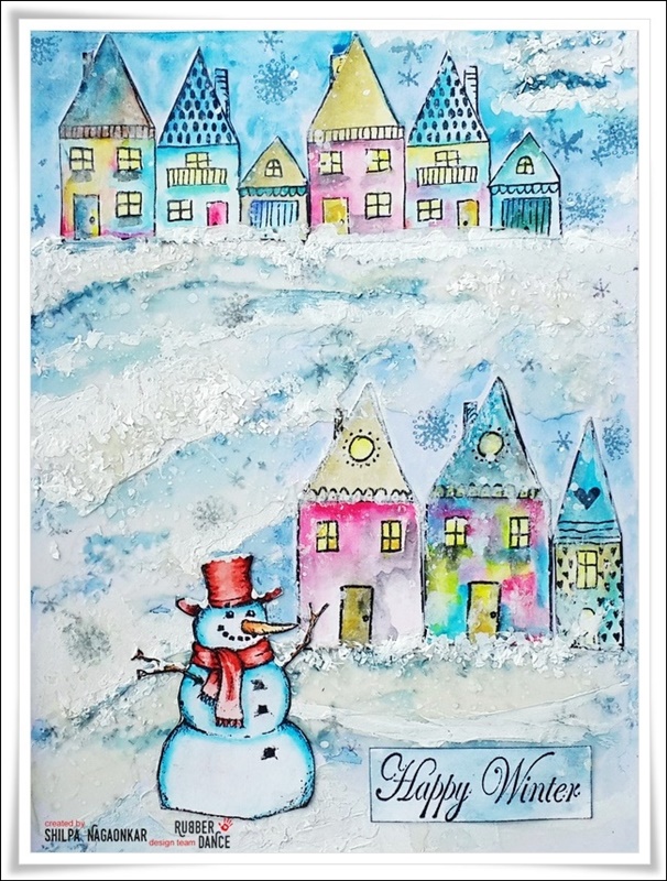 Winter Scene - Art Journal Page Tutorial