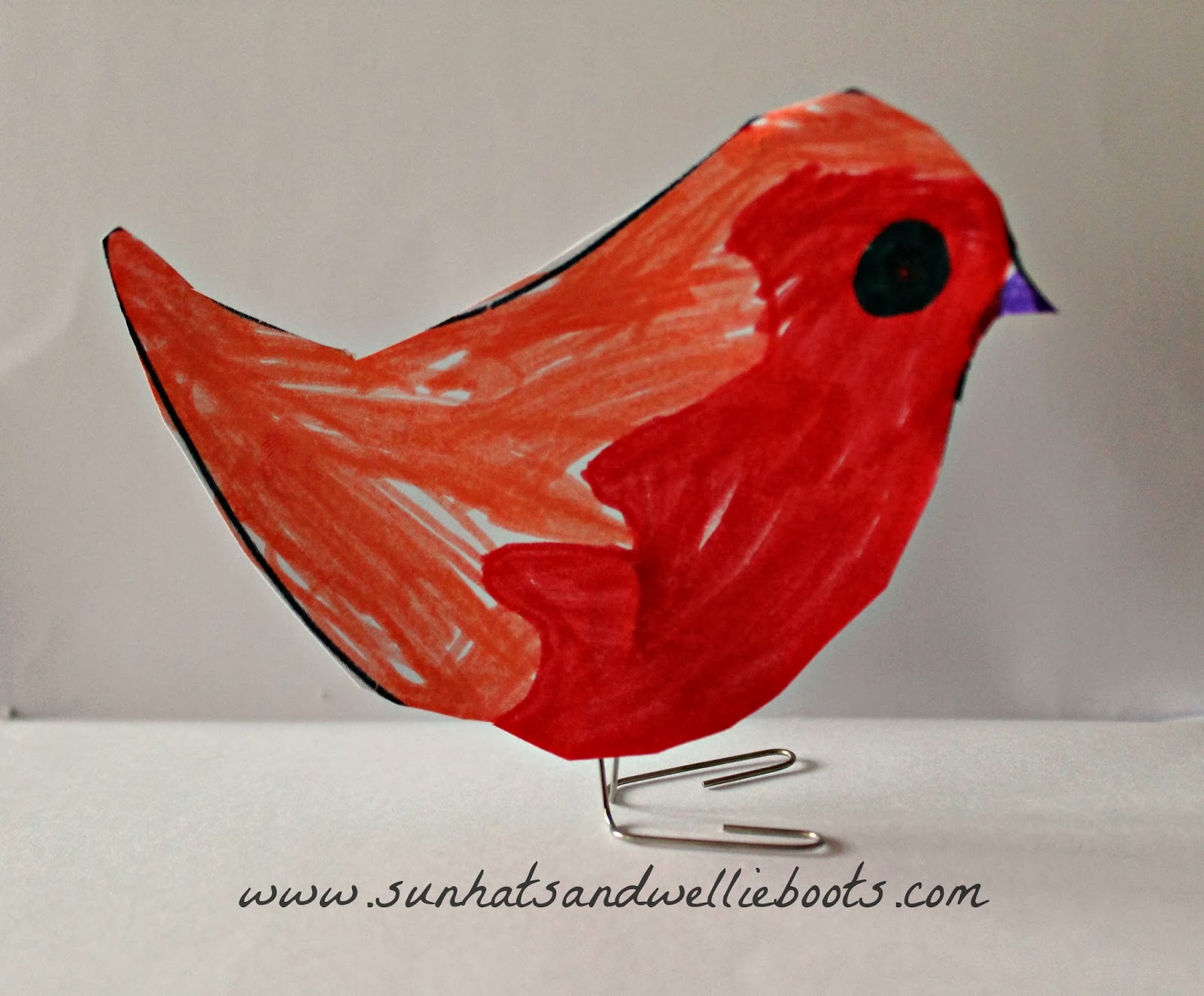 Sun Hats & Wellie Boots: Paperclip Birds