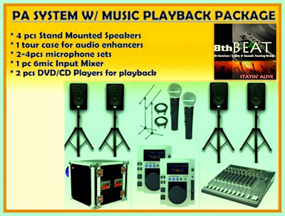 Sound System Rental Manila 8thbeat Basic PA System Debut Wedding Summer ...