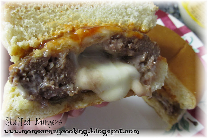 MOMS CRAZY COOKING: Stuffed Burgers