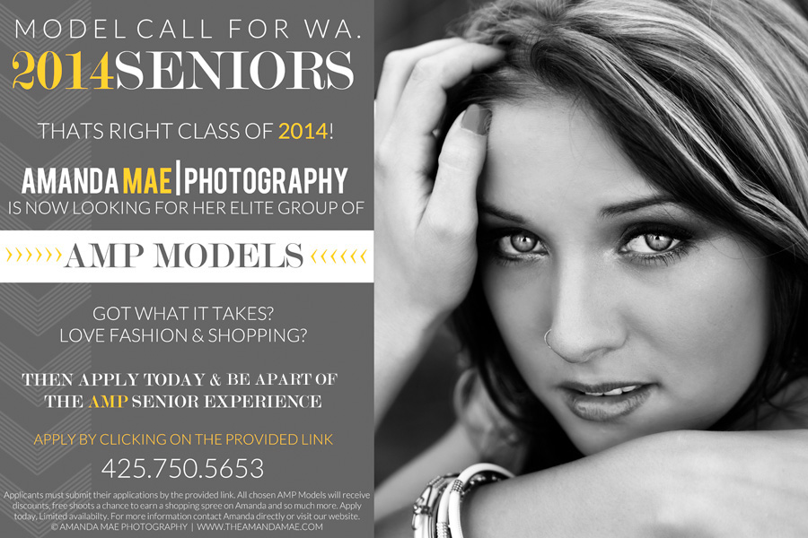 AMANDA MAE PHOTOGRAPHY: CLASS OF 2014 AMP MODEL SEARCH! [ Snohomish ...