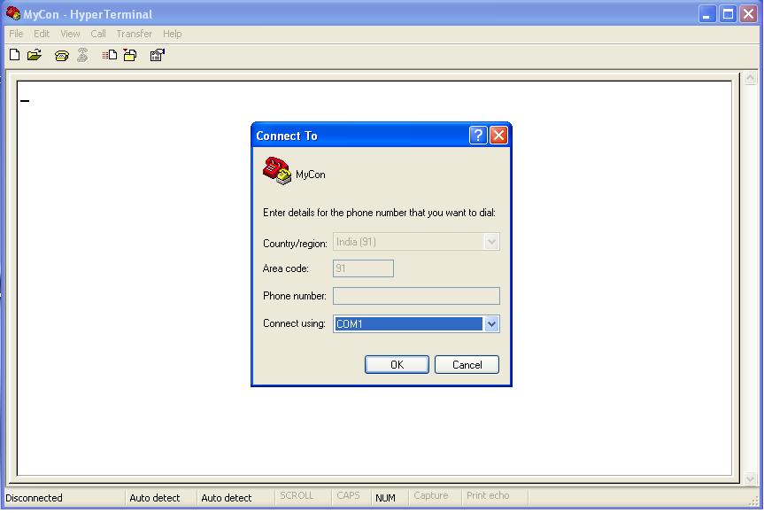 General Information: Configure and use HyperTerminal
