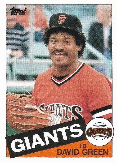 1985 Topps: #41T - David Green