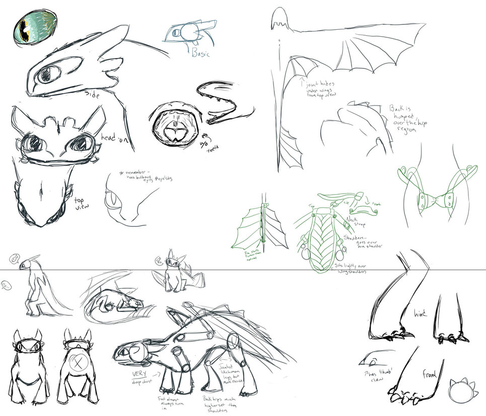 Te amamos, Chimuelo: Como dibujar a Chimuelo//Toothless