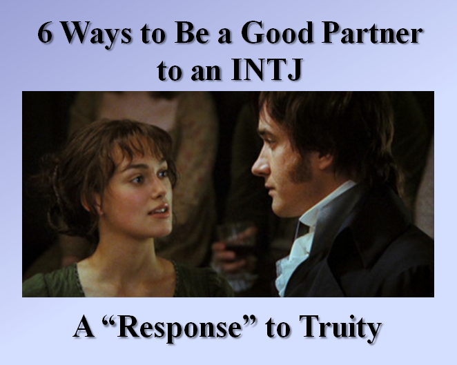 The Blog of Bryan C. Laesch: 6 Ways to Be a Good Partner to an INTJ: A ...